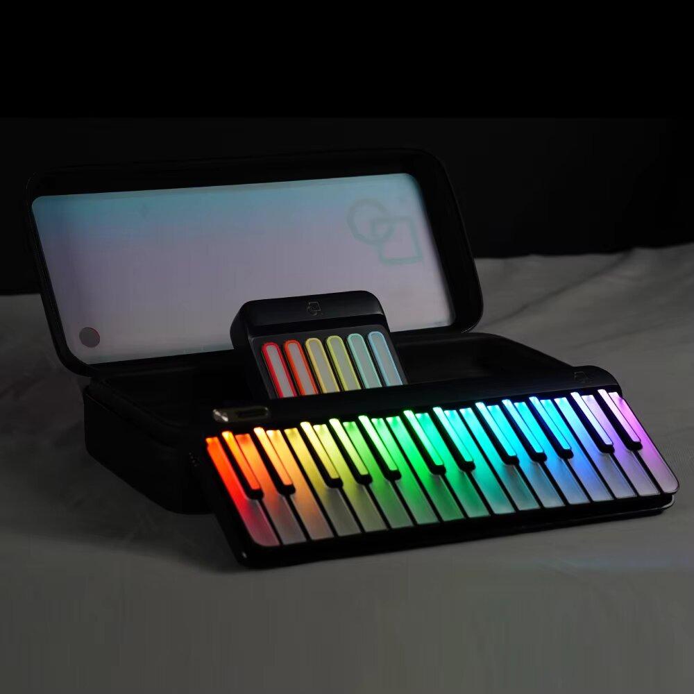 Tunzaa - PopuPiano Smart Piano Keyboard with MIDI Controller Smart LED ...